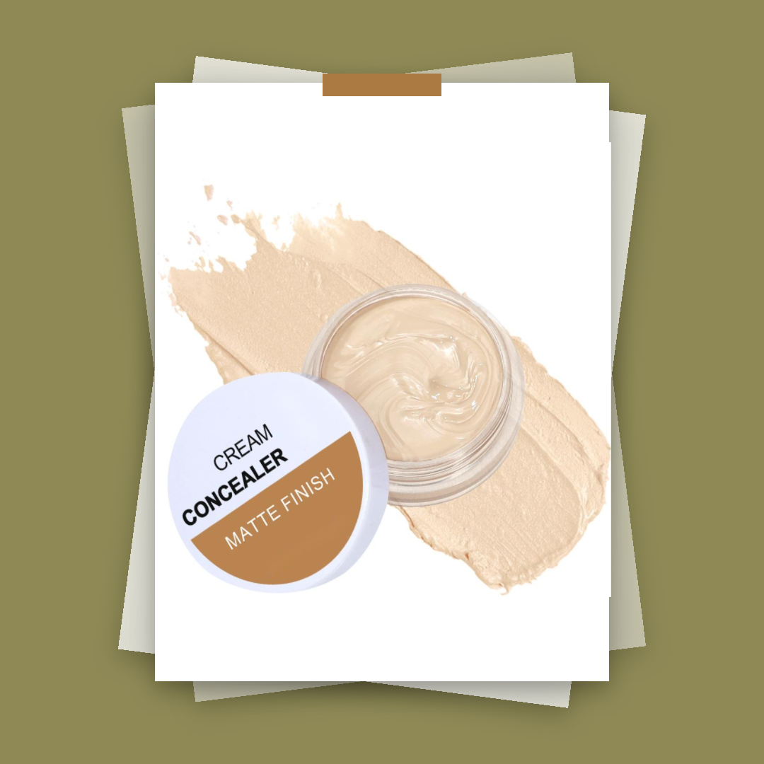 Private Label Natural Matte Cream Concealer | Long-Lasting Full ...